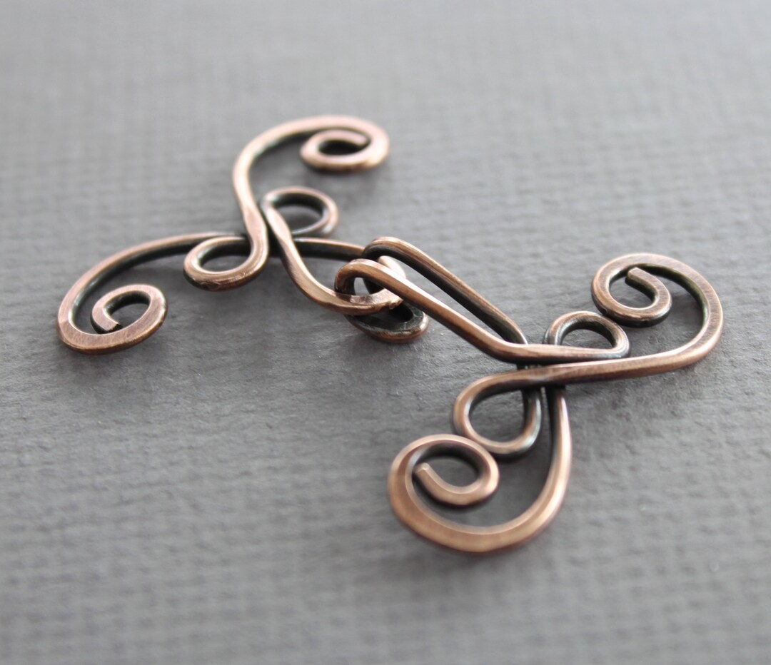 Handmade Copper Celtic Knot Cardigan Clasp - Etsy