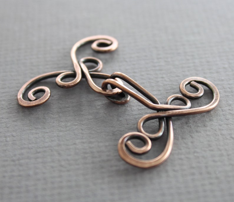 Handmade Copper Celtic Knot Cardigan Clasp - Etsy