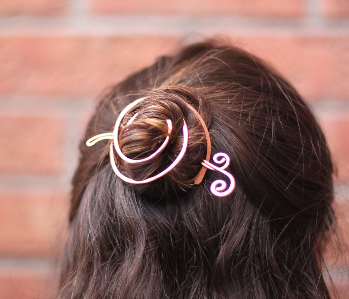 Spiral Bun Cage Metal Hair Cage Hair Slide Hair Accessory - Etsy