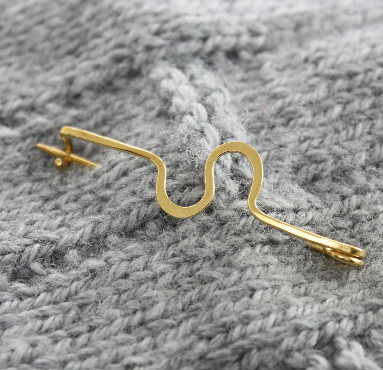 Modern Infinity Brass or Silver Shawl Pin, Cardigan Clasp, Fibula ...