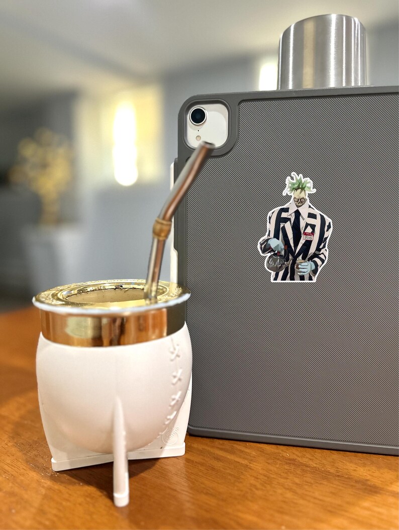 Bob Beetlejuice Drinking Yerba Mate Argentina Sticker Gift Idea for ...