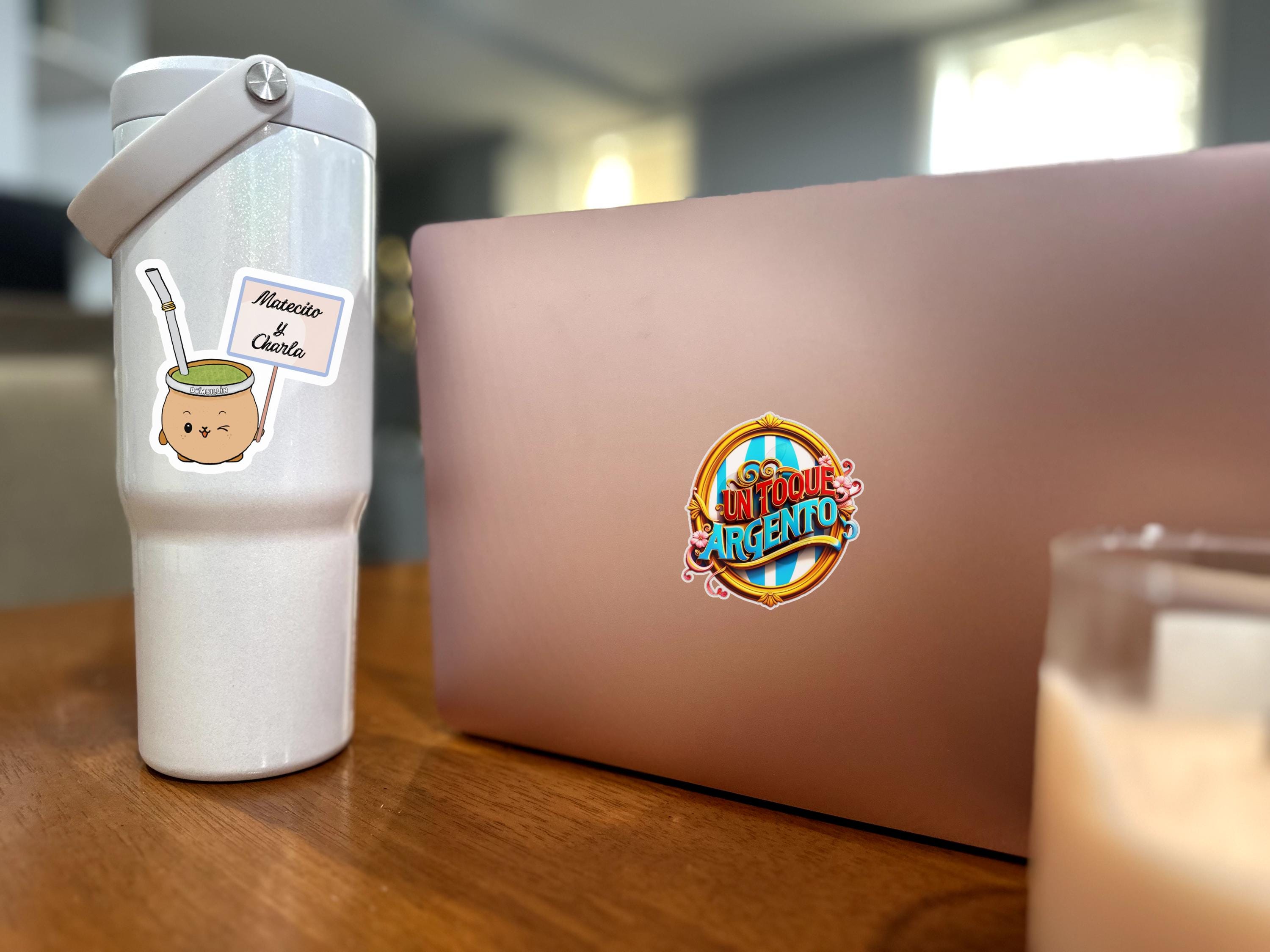 Bombillin Matecito Kawaii Themed Yerba Mate | Argentina Sticker | Gift ...