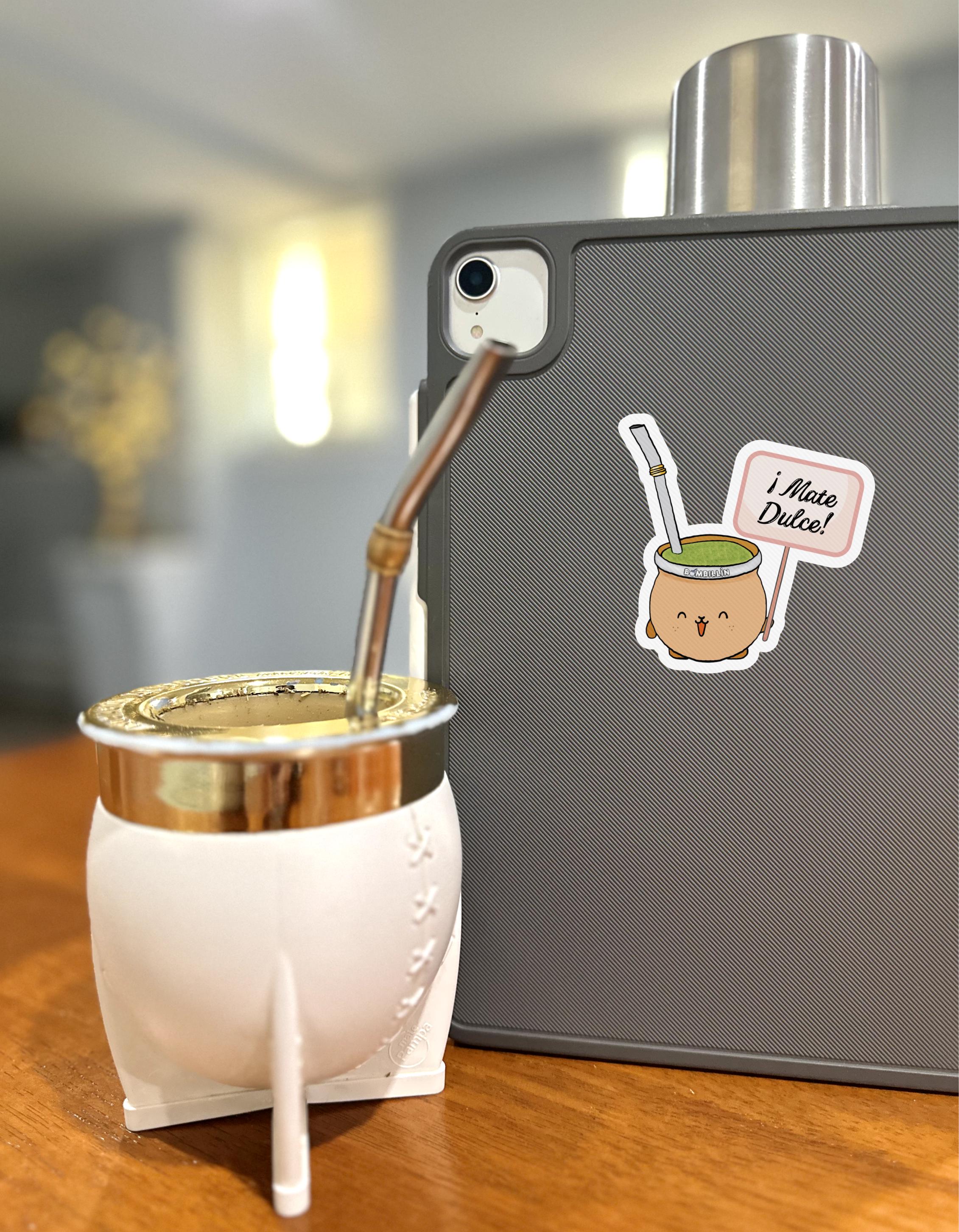 Bombillin Matecito Kawaii Themed Yerba Mate | Argentina Sticker | Gift ...