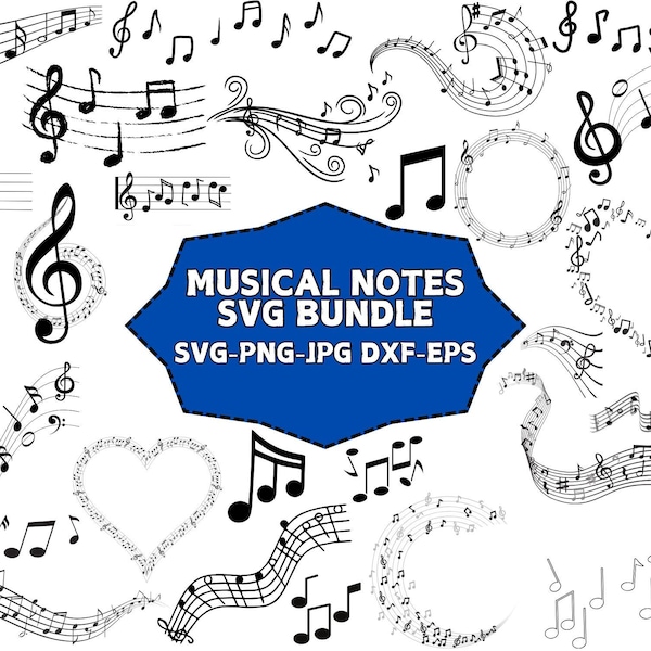 Musical Staff Svg - Etsy