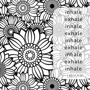 Breathing Mindfulness Coloring Page, Coloring Pages, Worksheet, Mental ...