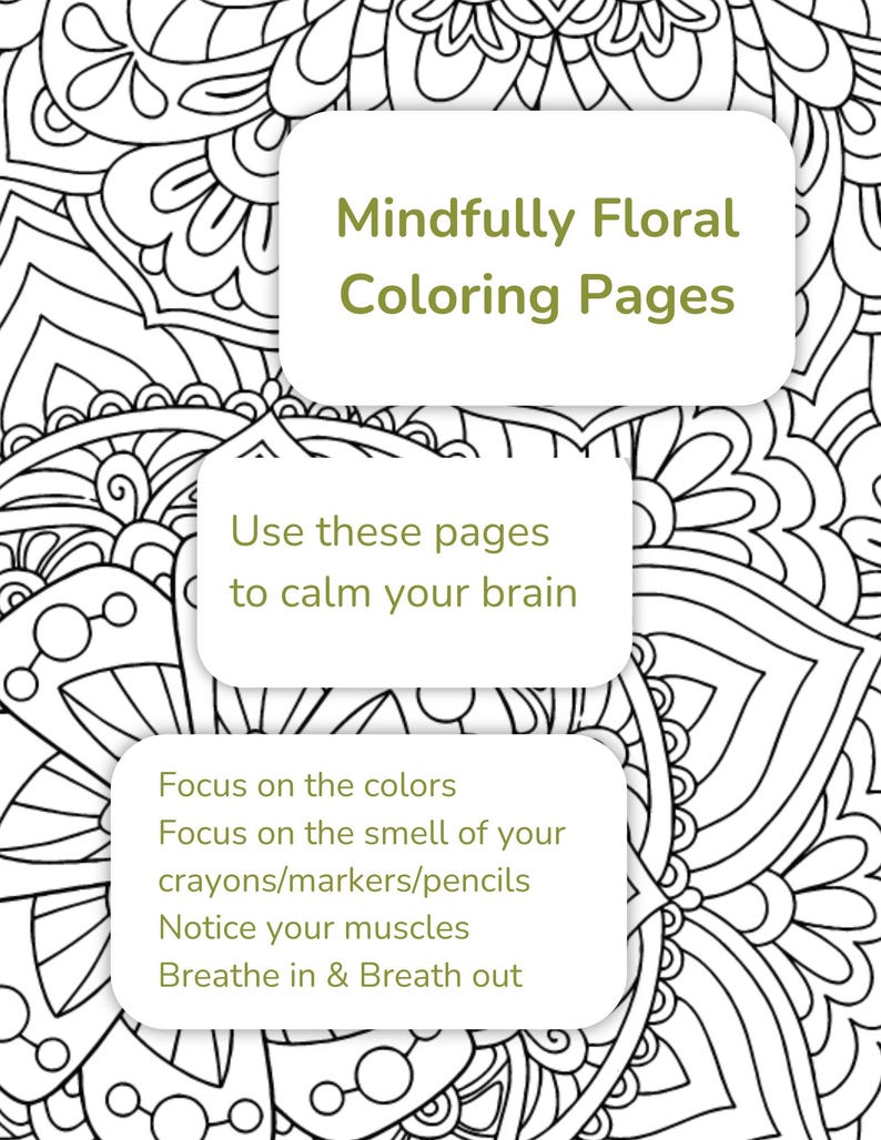 Mindful Coloring Bundle: Zen-inspired Coloring Pages for Relaxation and ...