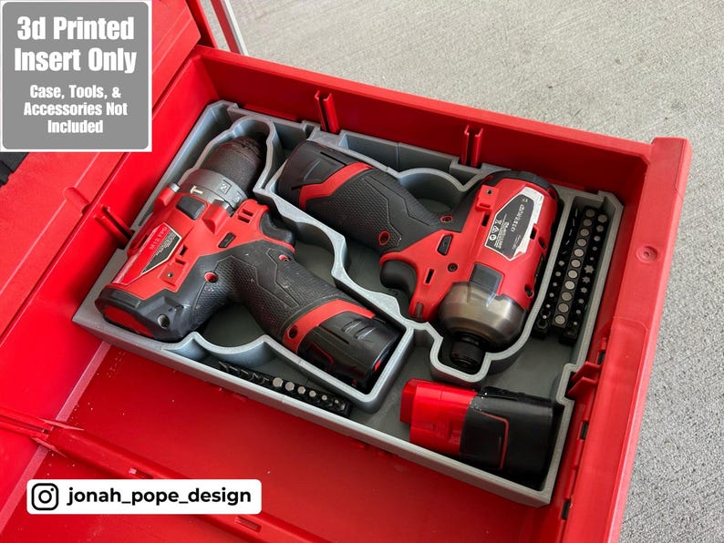 Jonah Pope Design 3d Printed Insert Designed for Milwaukee Packout Tool ...