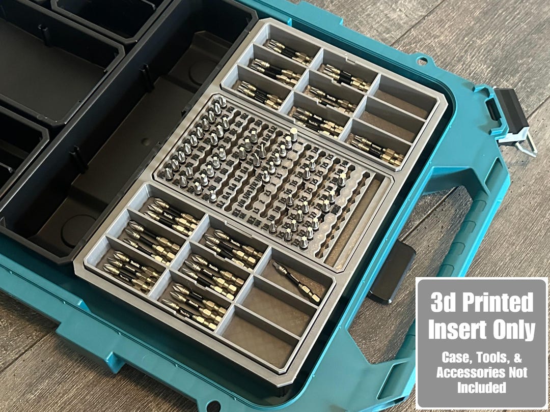 TOOLCRAFT3D Design 3d Printed Impact Bit Organizer Designed for Makita ...