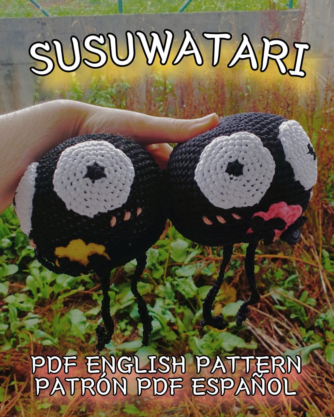 ENG/ESP Crochet Pattern: Susuwatari (studio Ghibli) - Etsy