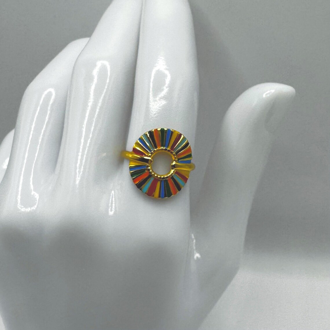 Rainbow Ring - Etsy