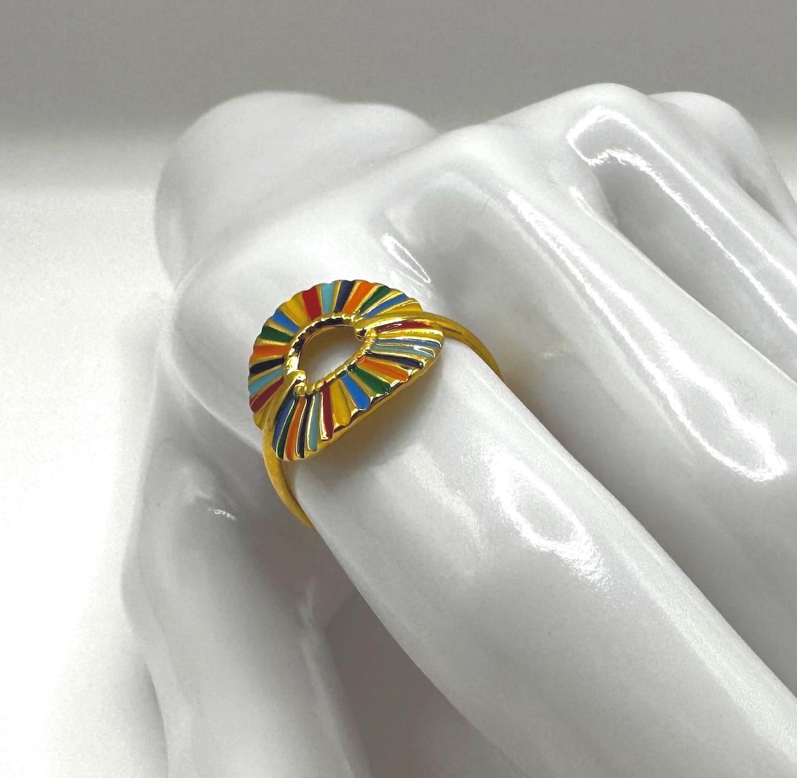 Rainbow Ring - Etsy