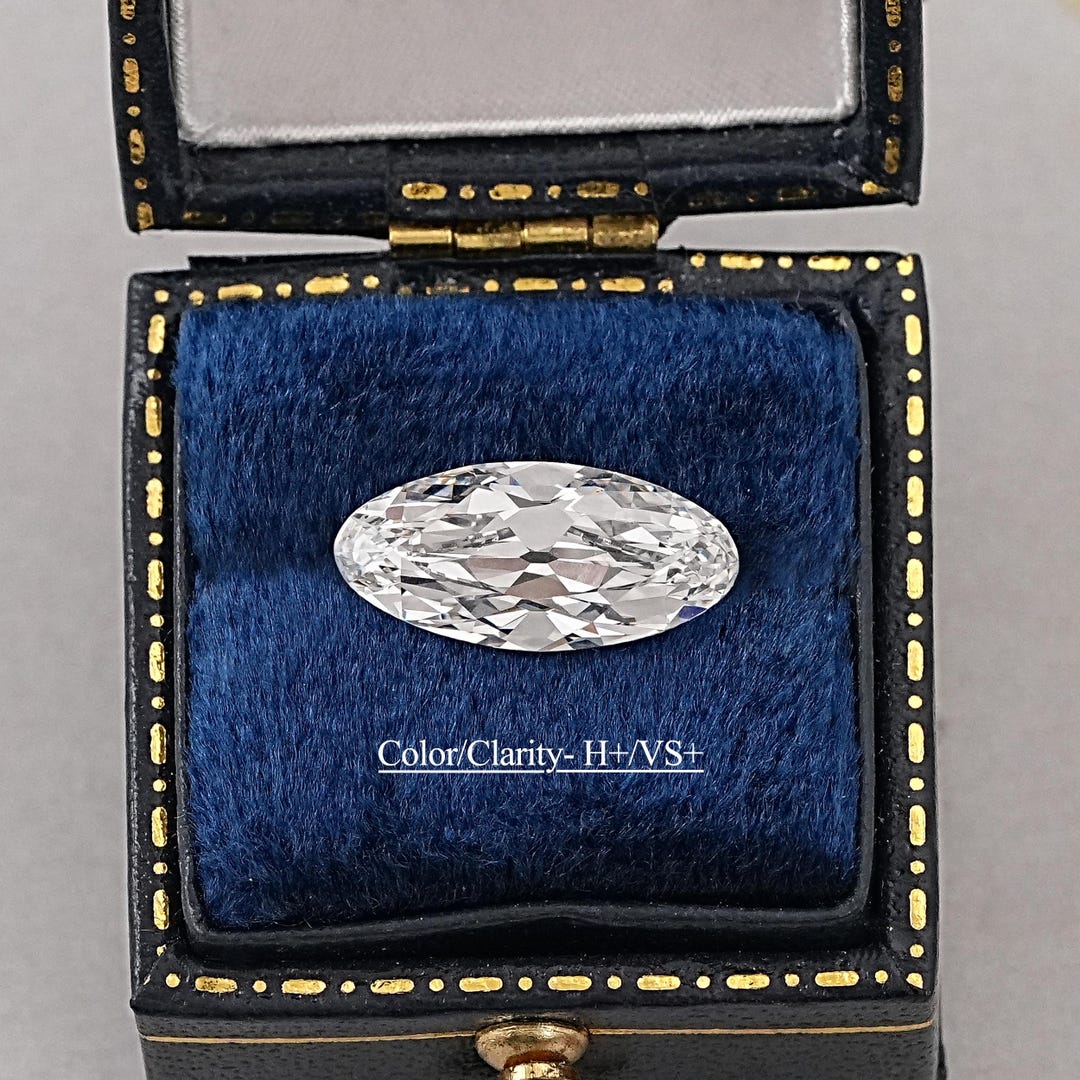 Old Mine Moval Cut Loose Diamond, Lab Grown Diamond for Jewelry ...