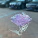 One-of-a-kind Handmade Light Purple Glass Rose, Handmade Blown Glass ...