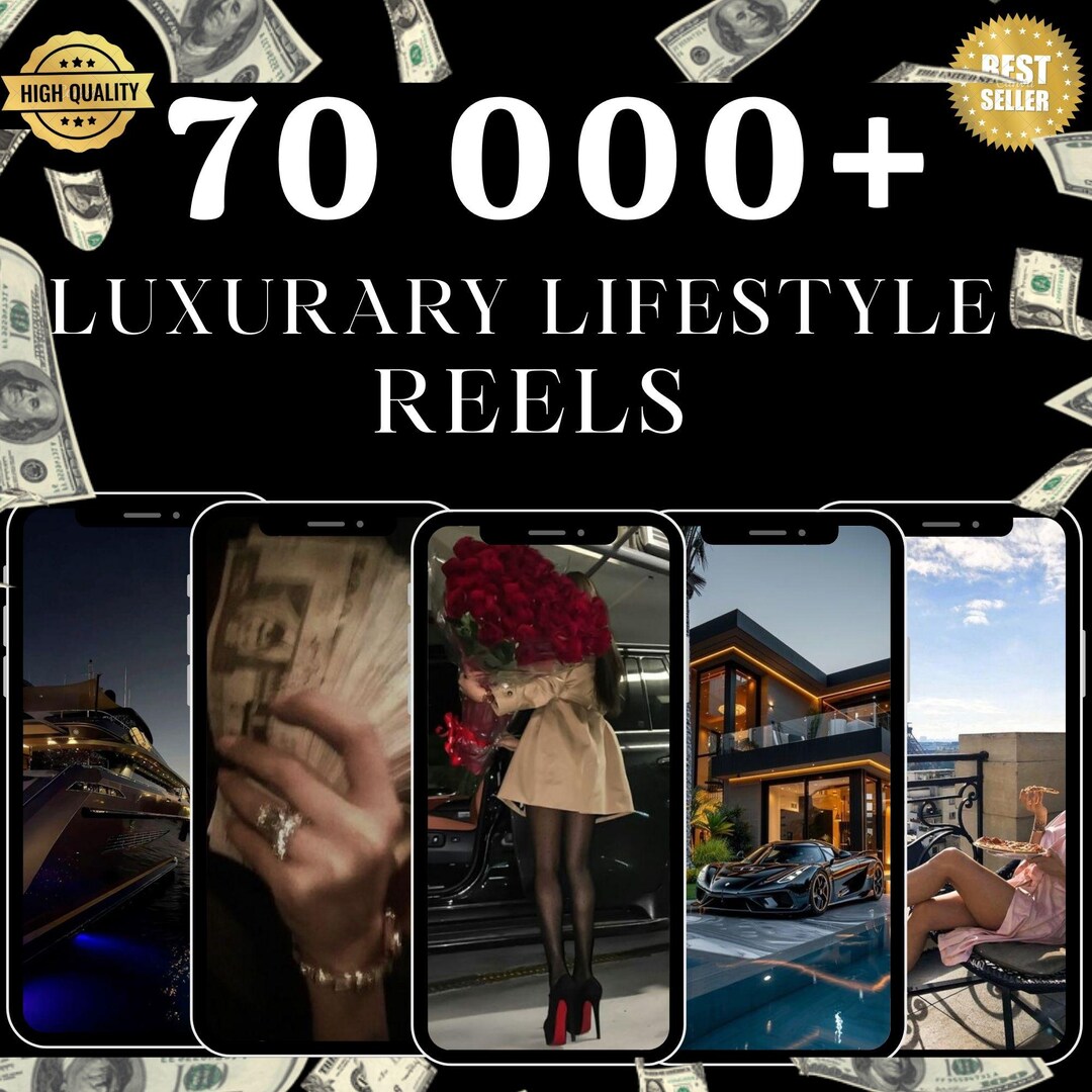 70,000+ Viral Luxury Reels Pack — Faceless MRR/PLR Videos for Tiktok ...