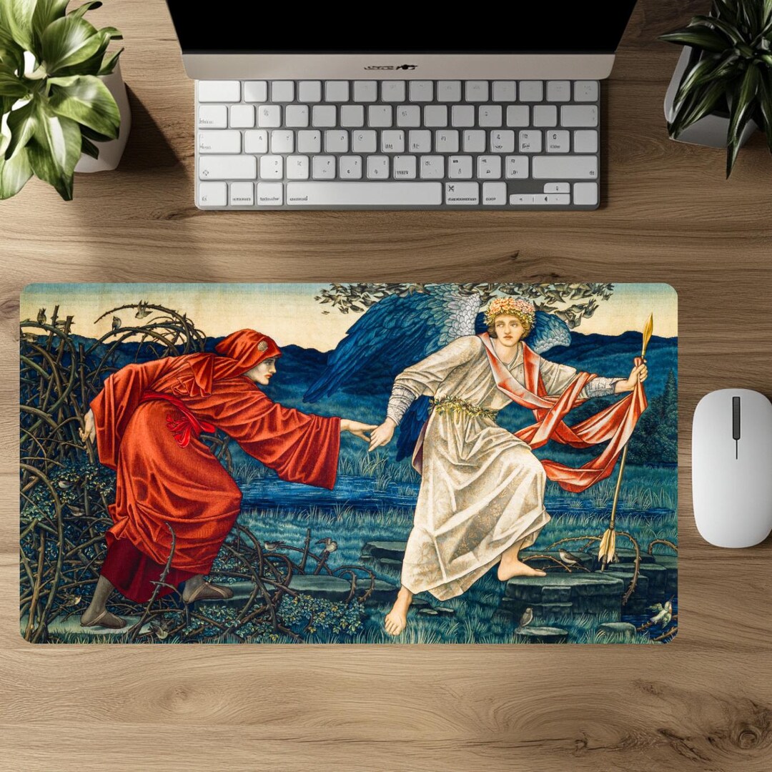 Desk Mat, Henry Rousseau Famous Painting - Jungle Print Artwork, Mouse ...