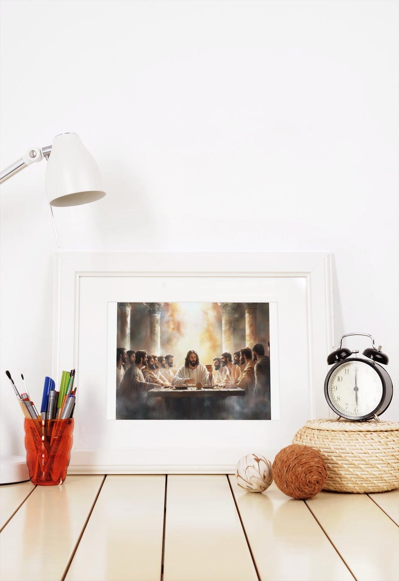 Realistic Last Supper Printable Wall Art for Home or Church Decor - Etsy
