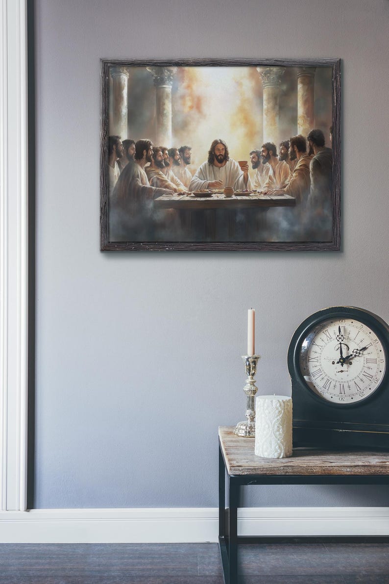 Realistic Last Supper Printable Wall Art for Home or Church Decor - Etsy