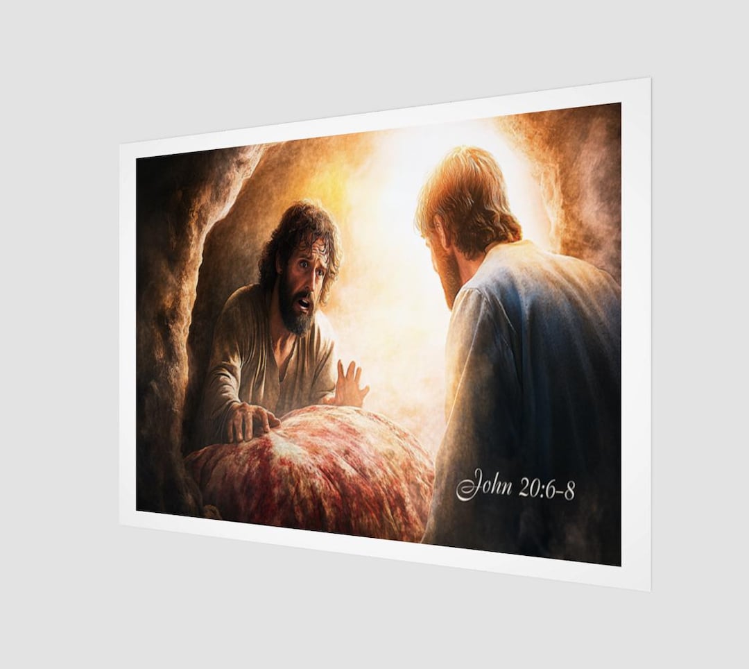 Peter and John at the Empty Tomb – John 20:6-8, Resurrection Morning ...