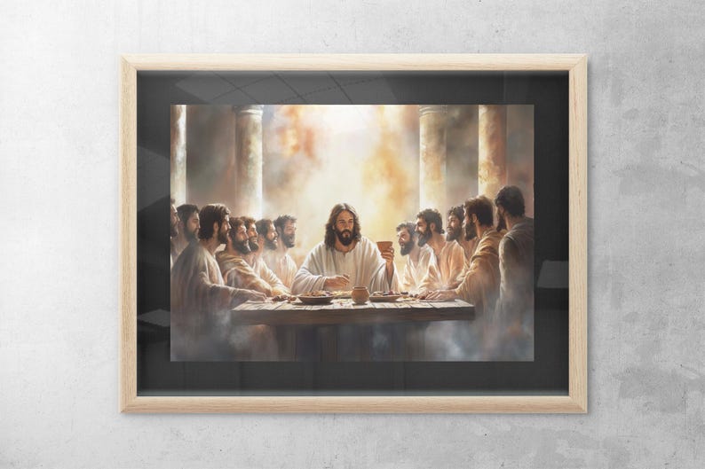 Realistic Last Supper Printable Wall Art for Home or Church Decor - Etsy