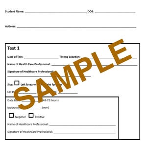 TB 2-step Documentation Form - Etsy