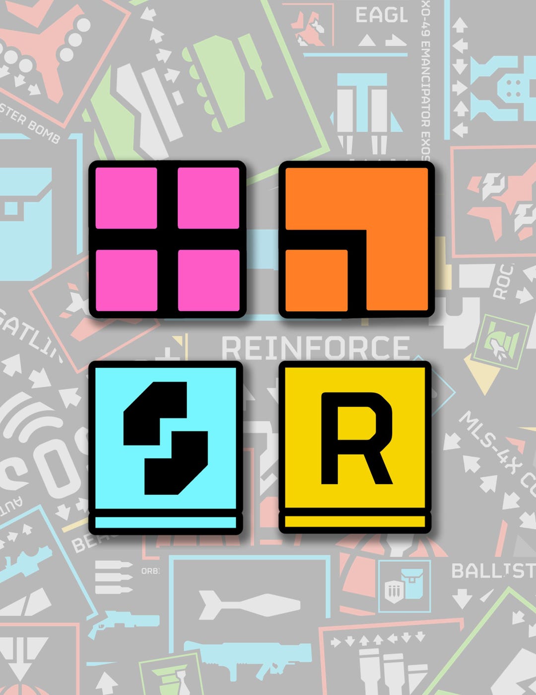 Helldivers Samples Sticker Pack (helldivers, Laptop Gaming, Stratagem, Quote Stickers, Co-op ...