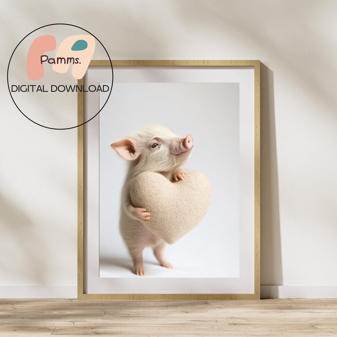 Pig Picture, Digital Download, Farm Animals, Livestock Animals ...