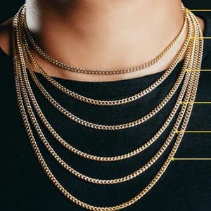 Rope Chain Necklace 18k Gold Plated - Etsy