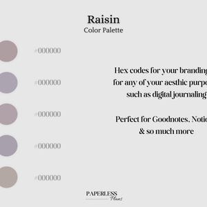 Raisin Color Palette | Trendy Color Schemes for Websites, Branding, and ...
