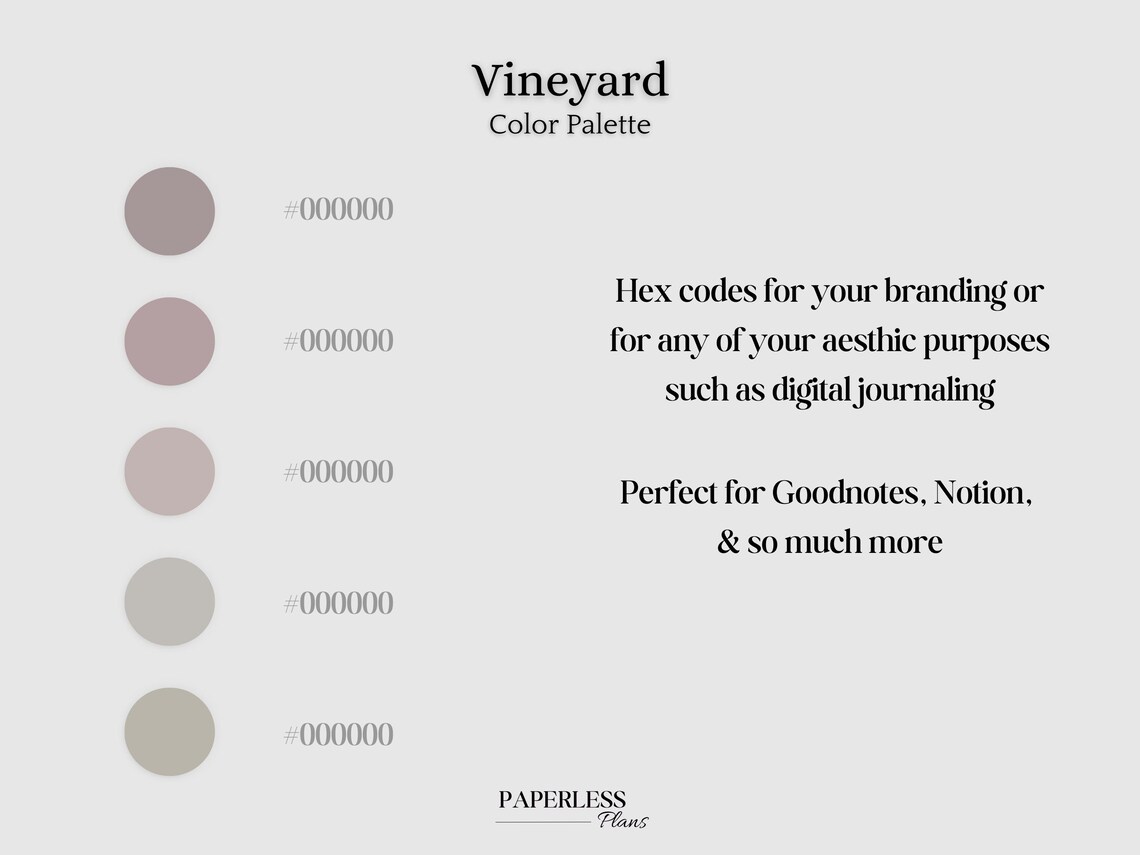 Vineyard Color Palette | Trendy Color Schemes for Websites, Branding ...
