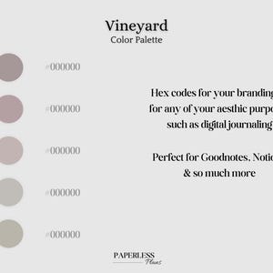 Vineyard Color Palette | Trendy Color Schemes for Websites, Branding ...