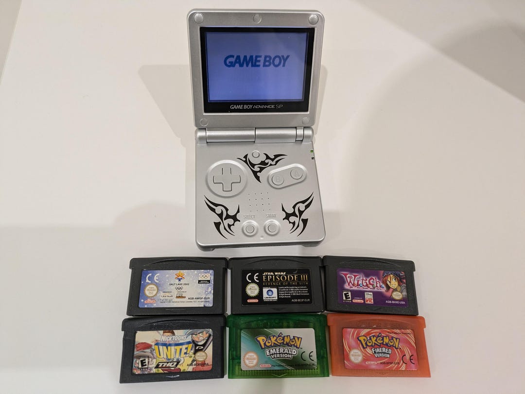 Nintendo Game Boy Advance SP Tribal Edition Console Gameboy Advance SP ...