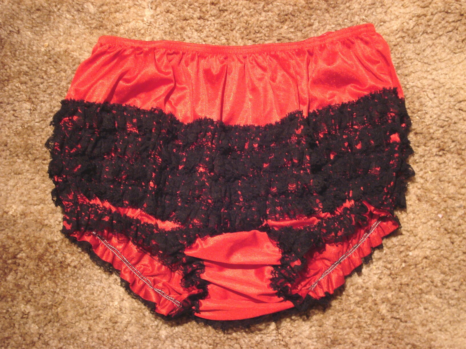 SIissy all nylon ruffle frilly pantie size xxl waist-48 inches | Etsy