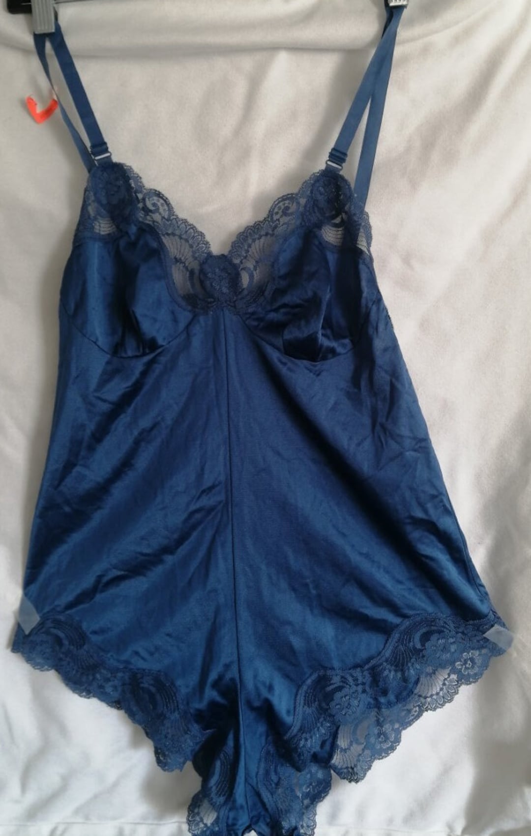 Vintage Blue Nylon Teddie Teddy French Maid 36 - Etsy