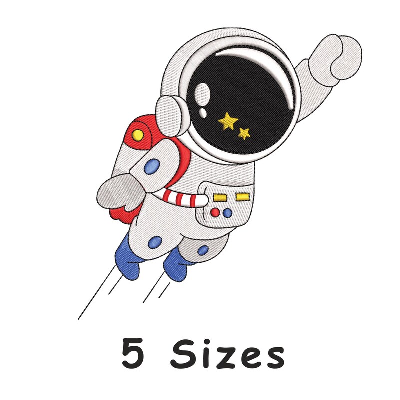 Astronaut Embroidery - Etsy