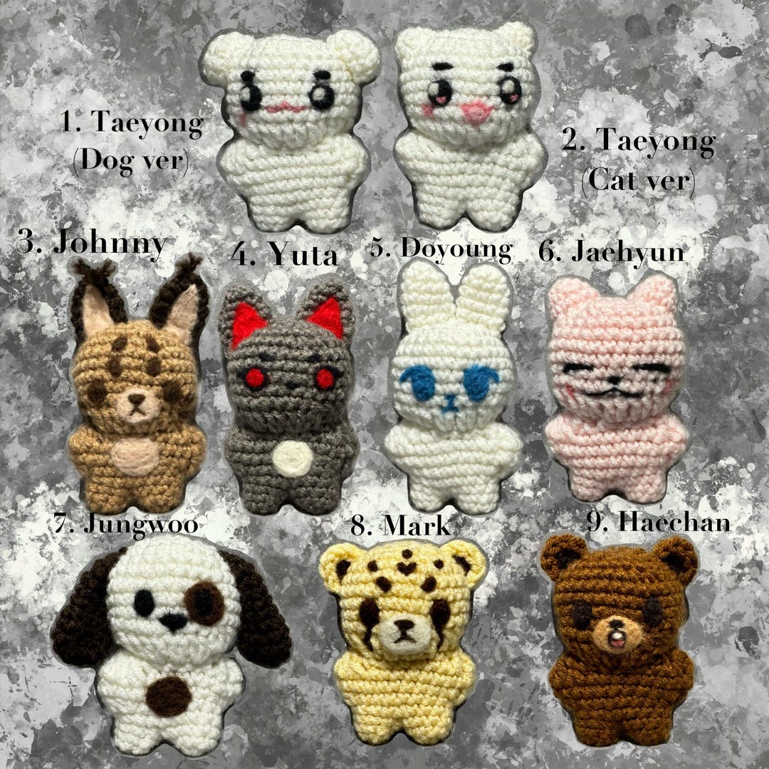 Crochet NCT 127 Fan-made Plush Doll K-pop - Etsy
