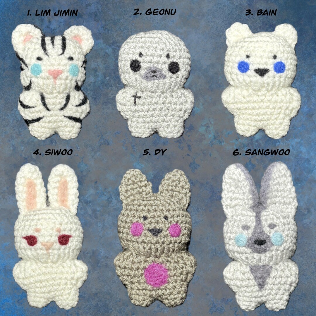 Crochet JUSTB Fan-made Plush Doll K-pop - Etsy