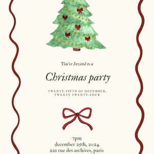 Custom Christmas Party Invitation Design - Etsy