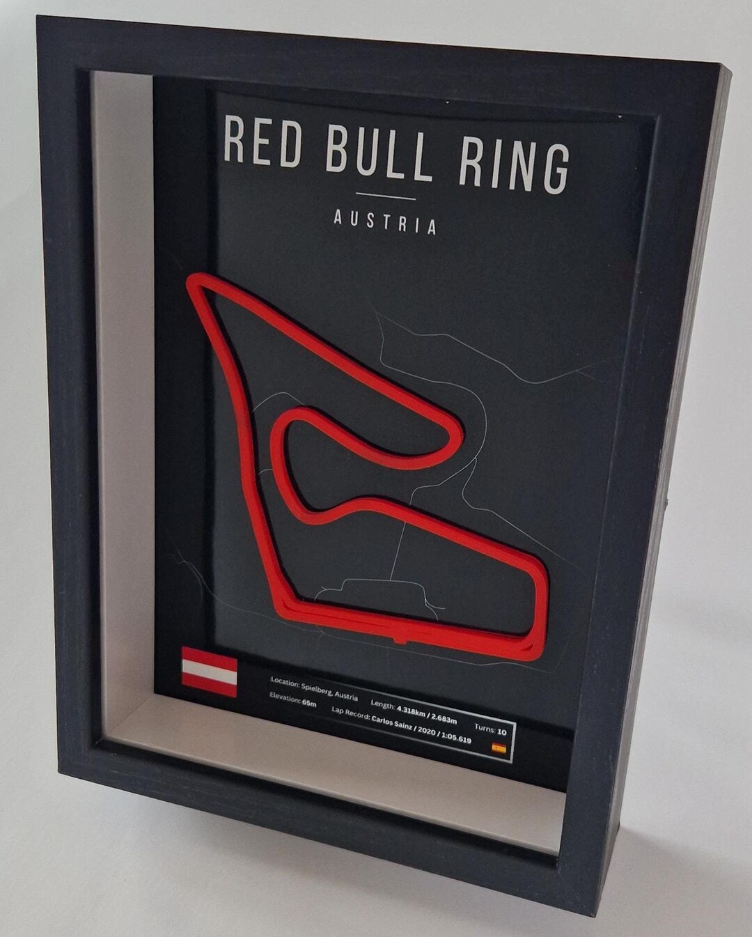 3D Printed Formula 1 Track Wall Art Red Bull Ring Motorsport Gift ...