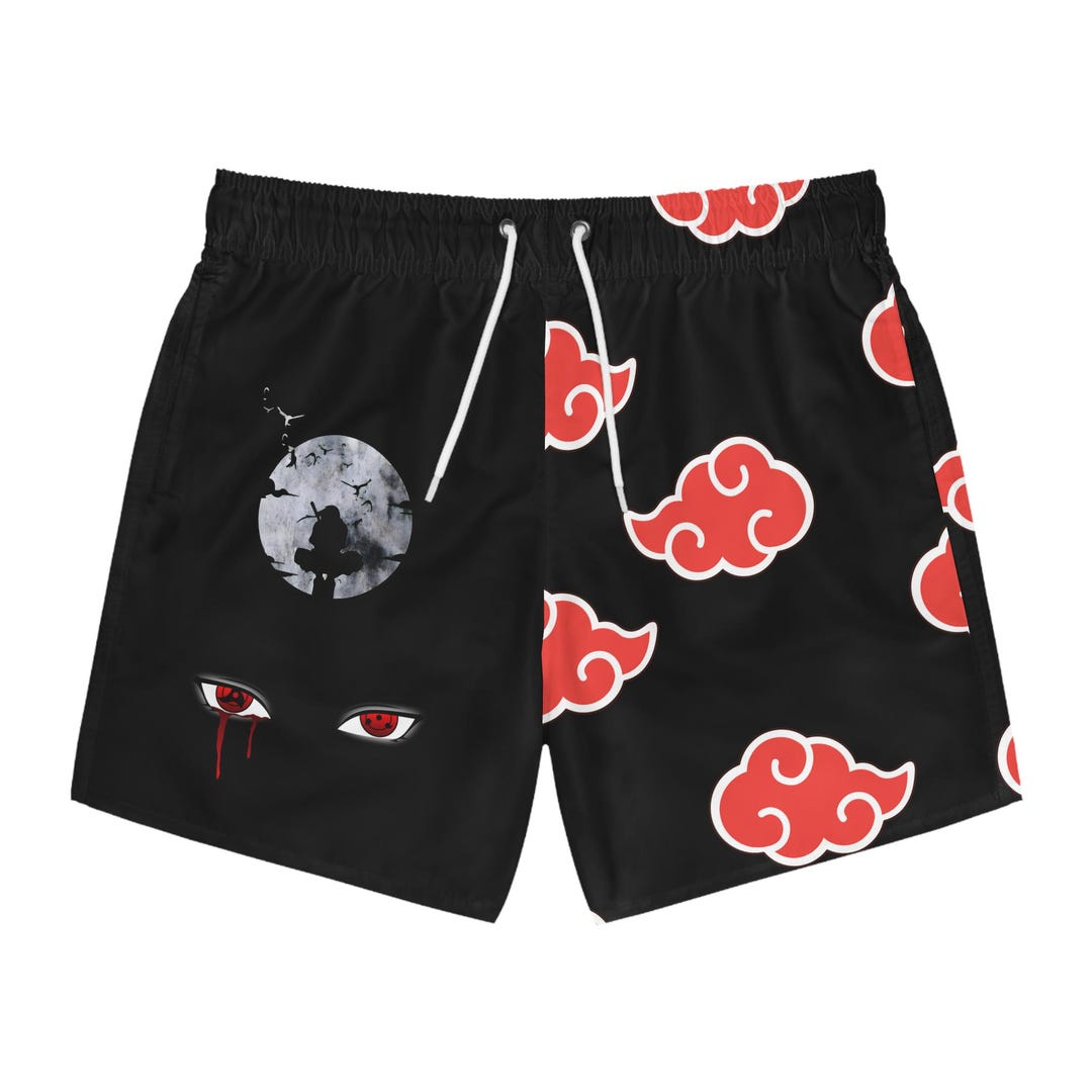 Akutsuki Swim Trunks - Itachi Uchiha, Sharingan, Naruto Shippuden ...