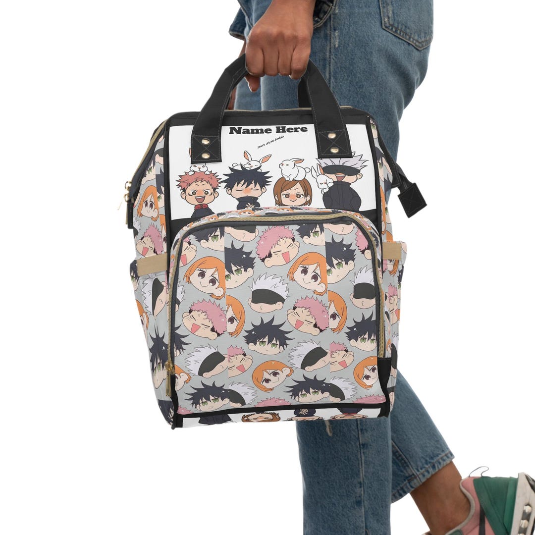 Jujutsu Kaisen Diaper Backpack Chibi Anime Baby Bag Cute Anime Diaper ...