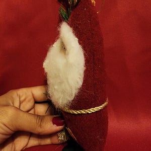 Triangle Santa Claus With Star and Tree - Cute Vintage 90s Christmas ...