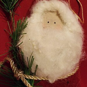 Triangle Santa Claus With Star and Tree - Cute Vintage 90s Christmas ...