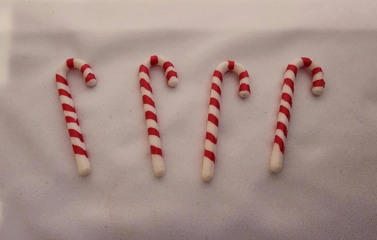 Set of 4 Candy Canes - Cute Vintage Mini Christmas Ornament - Etsy