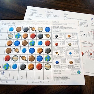Planet Hop Printable STEM Game: Kids Ages 6-10 (PDF) - Etsy