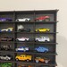 Black Toy Car Storage for 50 Cars, Wall Mounted Car Rack/shelf ...