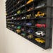 Black Toy Car Storage for 50 Cars, Wall Mounted Car Rack/shelf ...