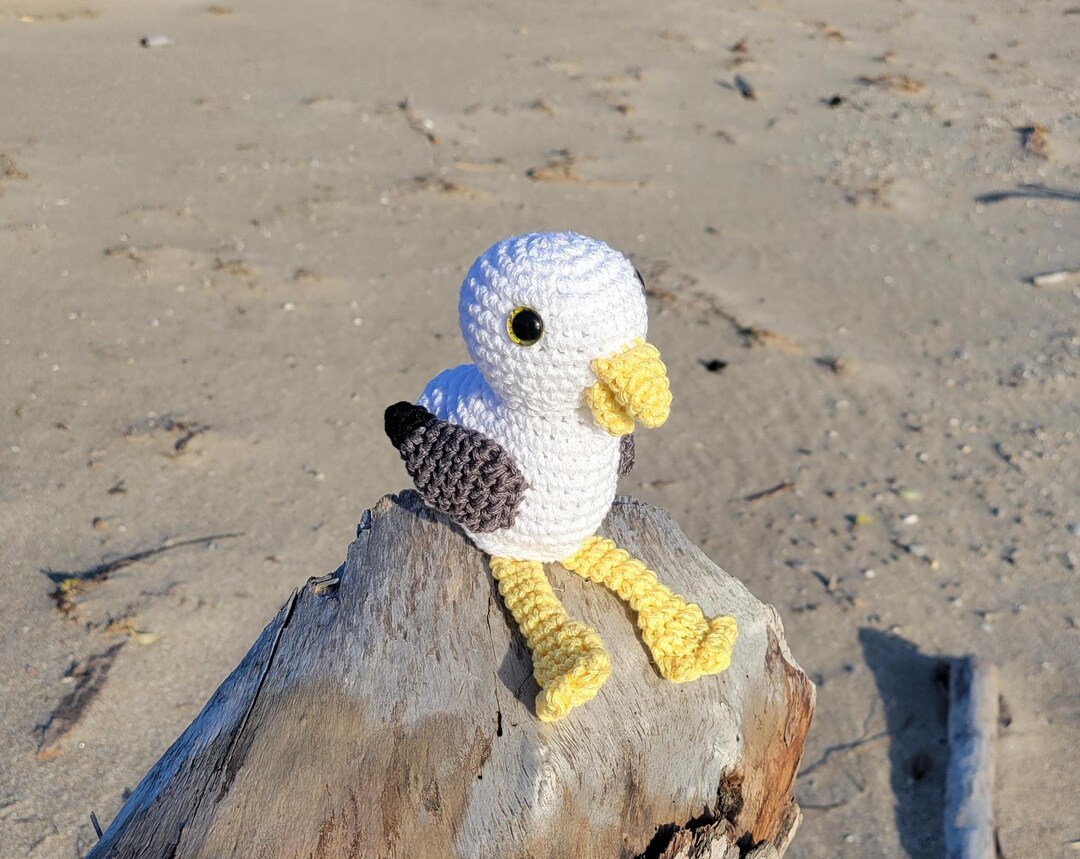 Crocheted Amigurumi Seagull Plushie - Etsy