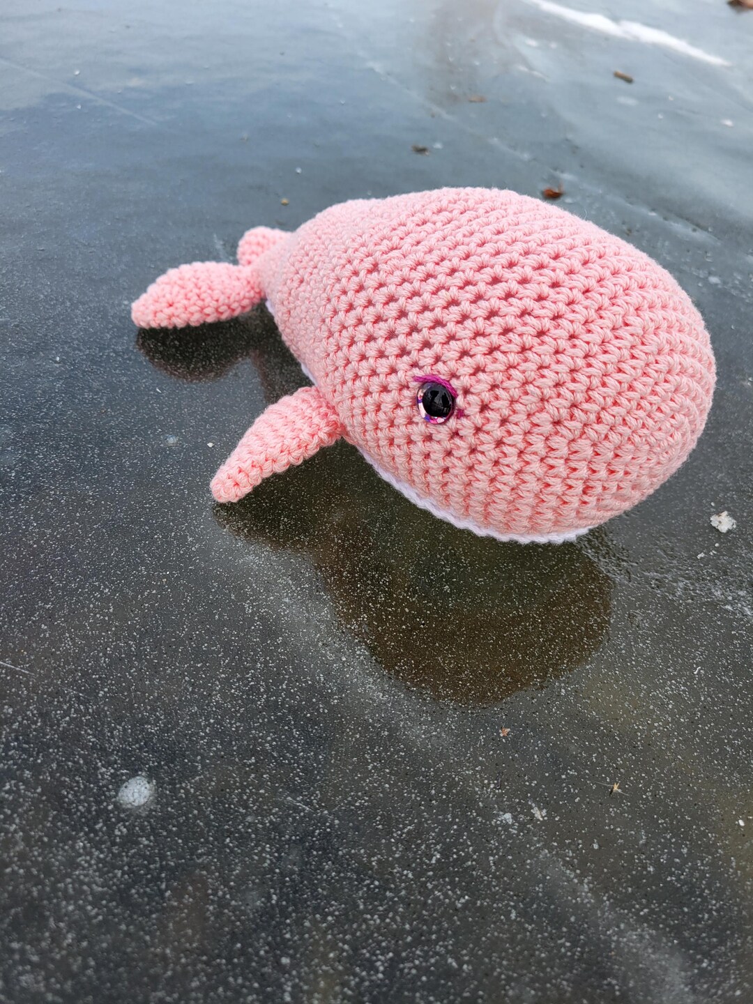 Crochet Pink Whale Crochet Stuffed Animal Whale Stuffy - Etsy