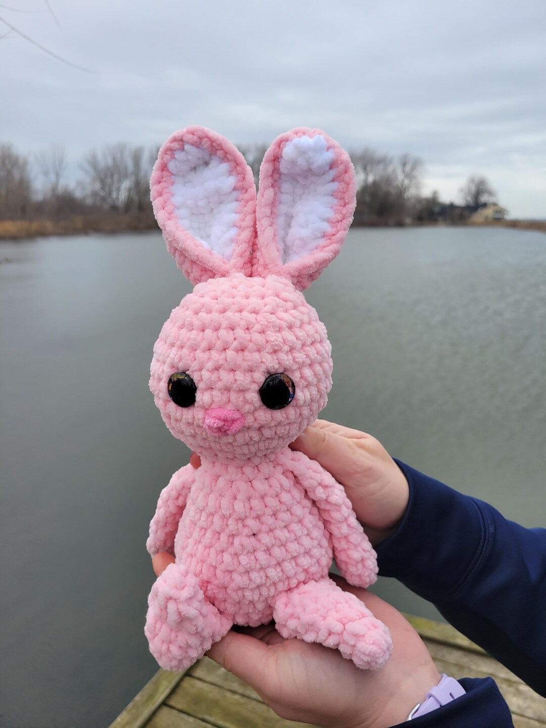 Crochet Bunny Pink Crochet Pink Bunny Crochet Rabbit Crochet Easter ...
