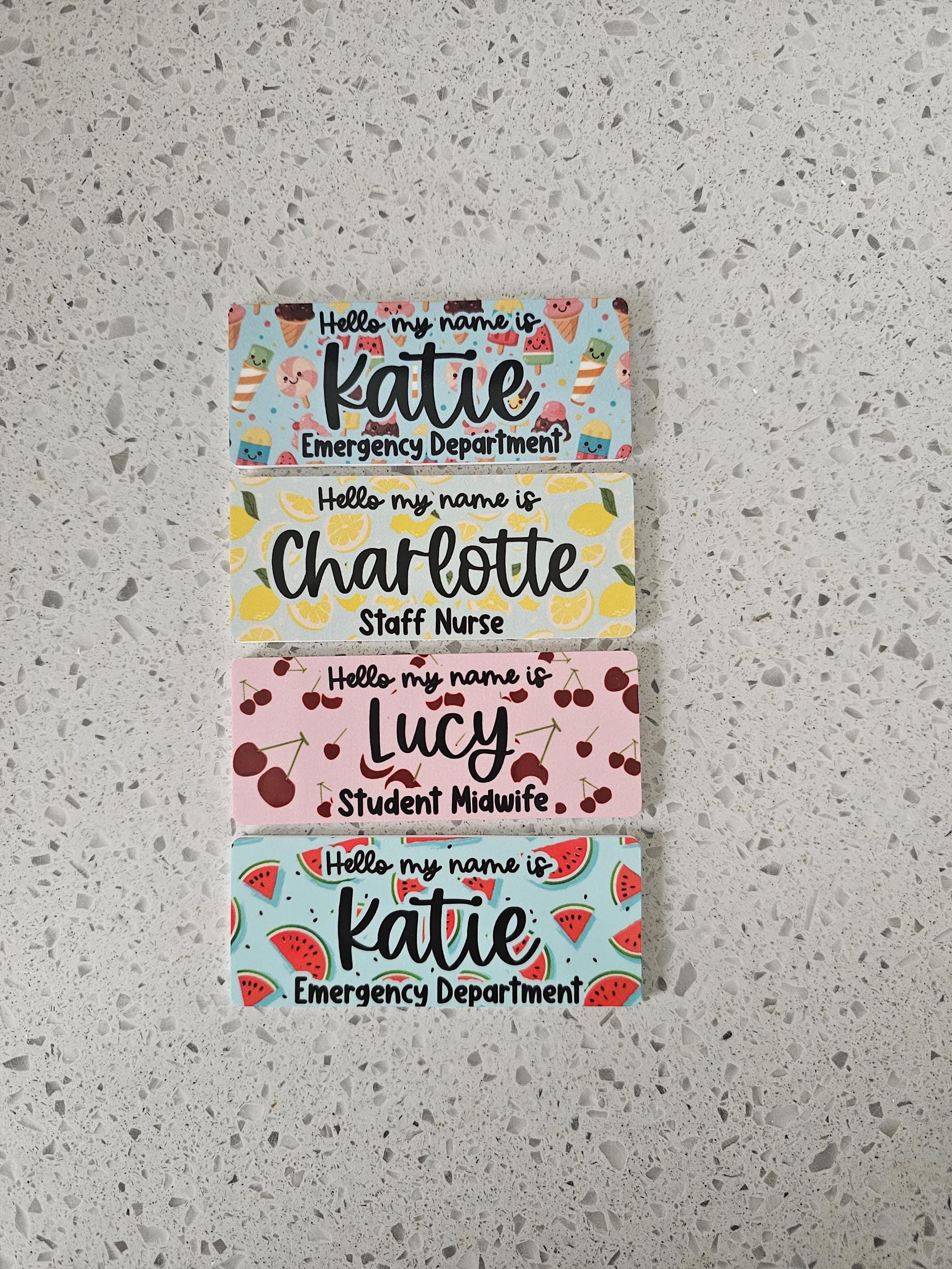 Personalised Inspired Name Badge. Nurse Name Badge, Midwife Name Badge ...